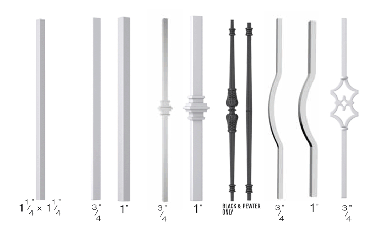Maple Series Aluminum Handrail Profiles for Custom Glass & Spindles ...